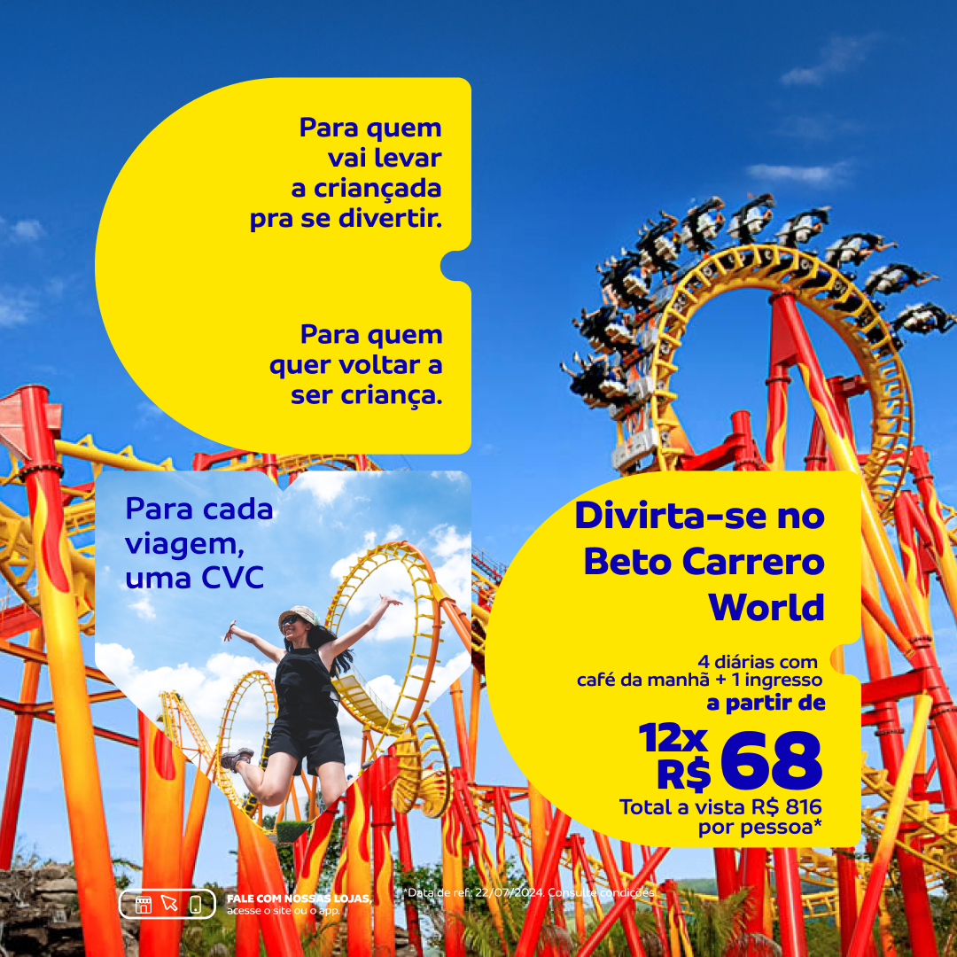 Viagem para o Beto Carrero World: veja como se programar