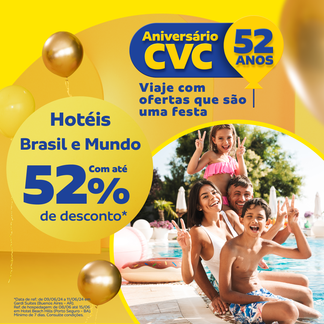 Compre sua viagem no aniversário CVC e ganhe 25% em vale bônus | Saiba ...