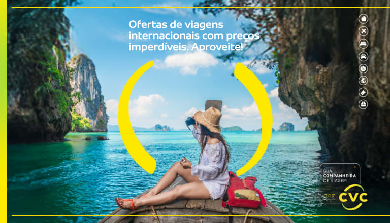 Viaje para destinos internacionais - Disney, Cancun e mais | CVC Viagens
